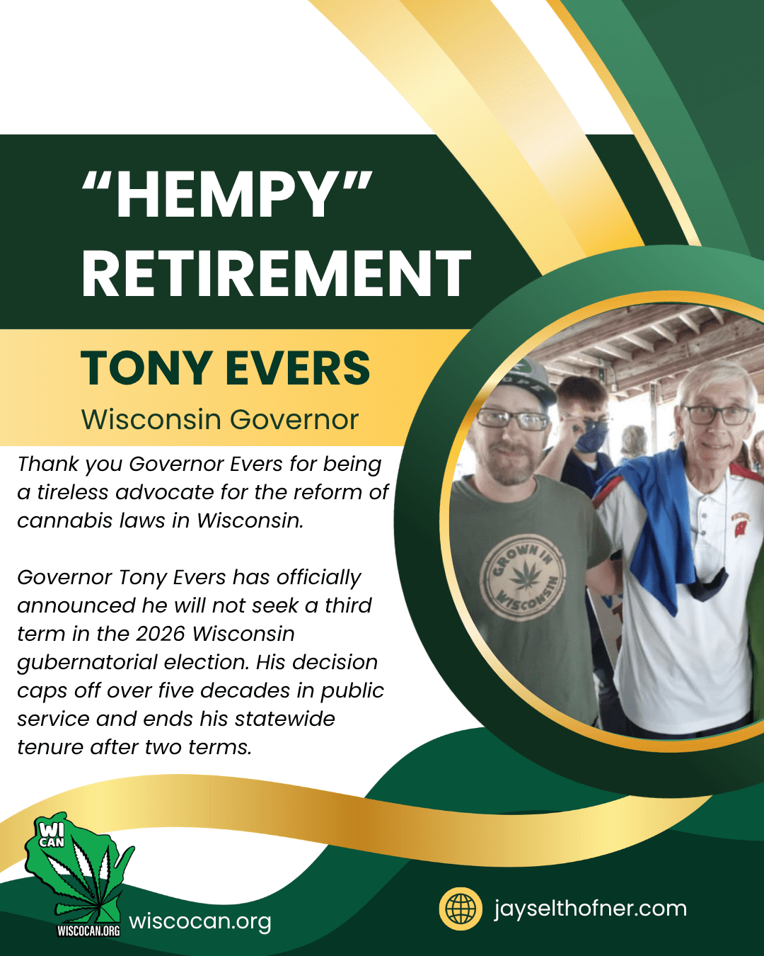 Farewell, Governor Evers — Thanks for Everything